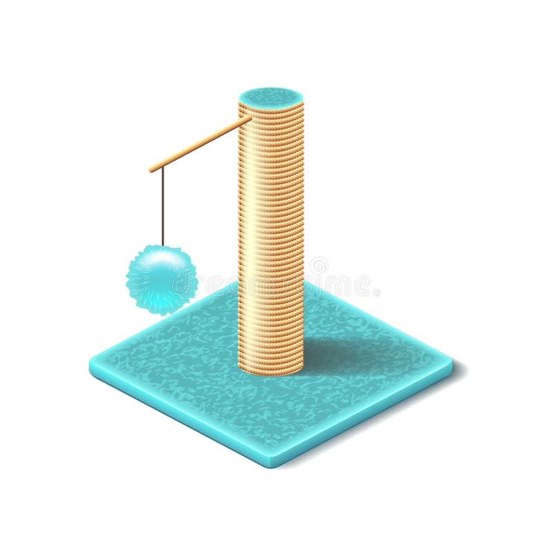 Scratching Posts on White Vector Stock Vector - Illustration of green ...