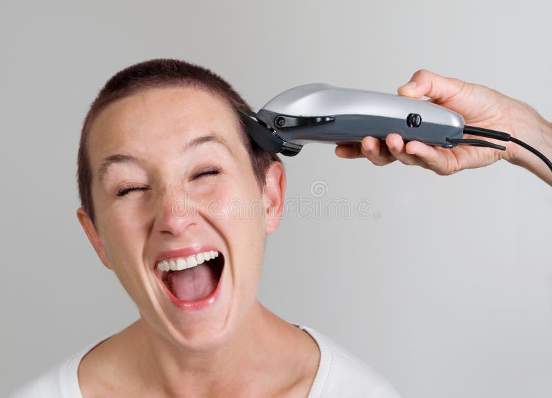 Scream stock photo. Image of barber, look, model, style - 6876658