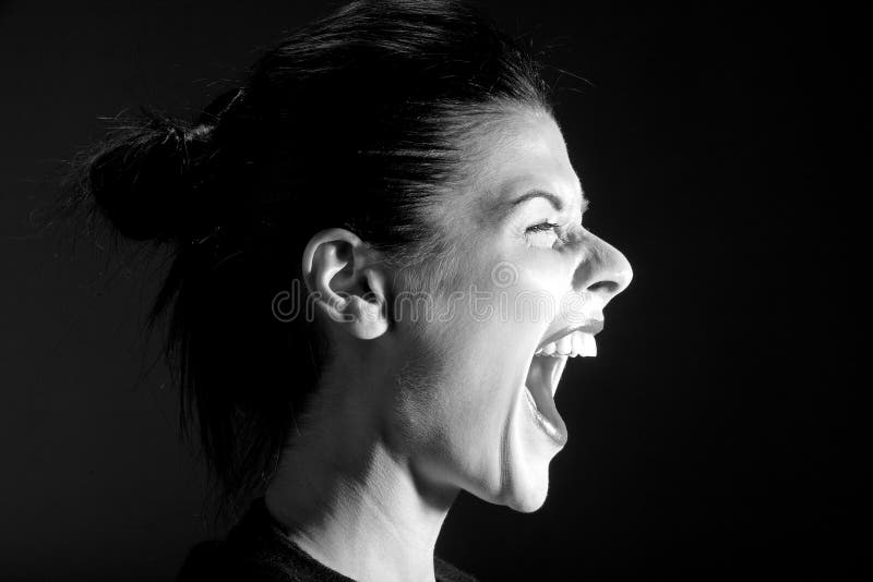 Scream of Rage - Angry Furious Evil Mad Man Stock Image - Image of fury ...