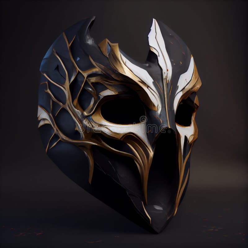 Scream devil mask stock illustration. Illustration of contours - 272372538