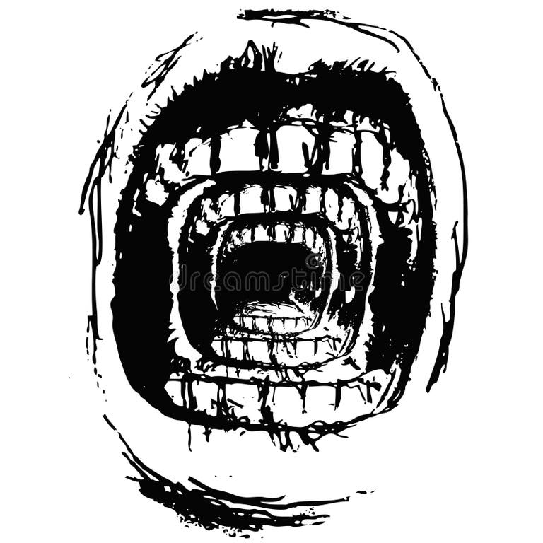 Teeth Scream Stock Illustrations – 4,247 Teeth Scream Stock ...