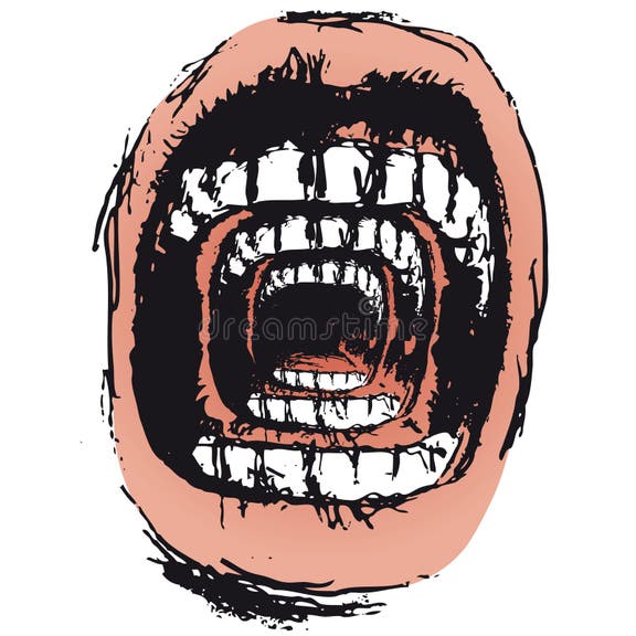 Teeth Scream Stock Illustrations – 4,247 Teeth Scream Stock ...