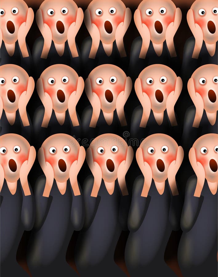 Screaming People stock illustration. Illustration of scream - 40533335