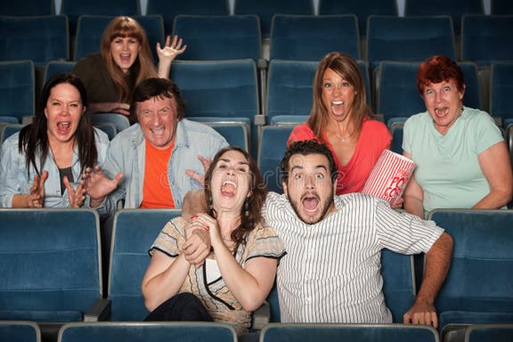 Screaming Audience stock image. Image of scared, male - 24027039