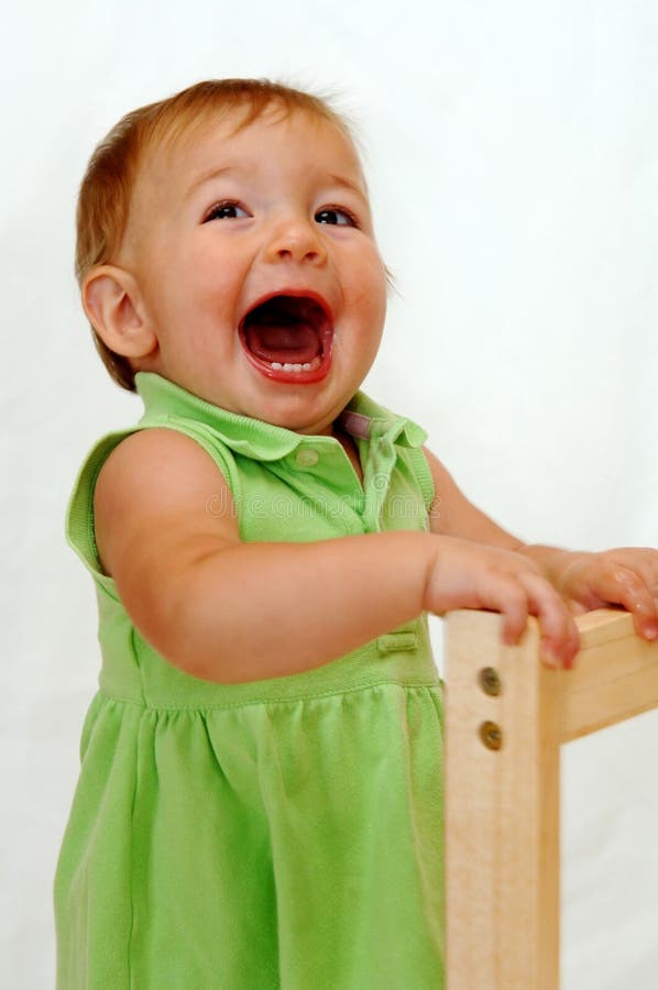 Screaming baby girl stock photo. Image of yell, scream - 6827928