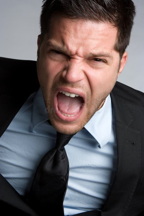 Screaming Businessman stock image. Image of screaming - 10833393