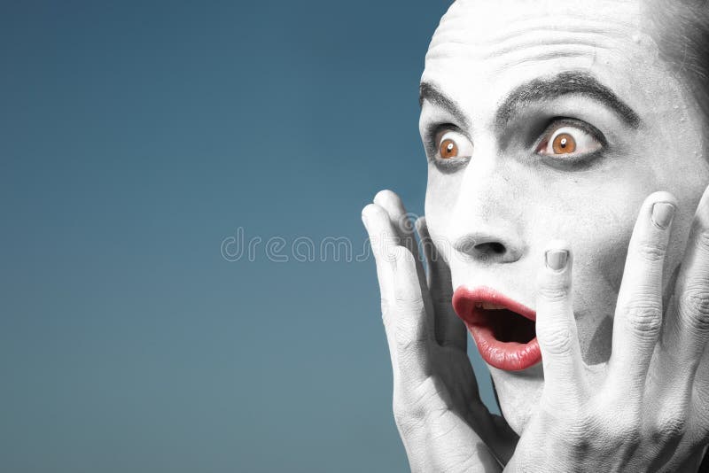 Screaming clown stock image. Image of close, horror, extraordinary ...