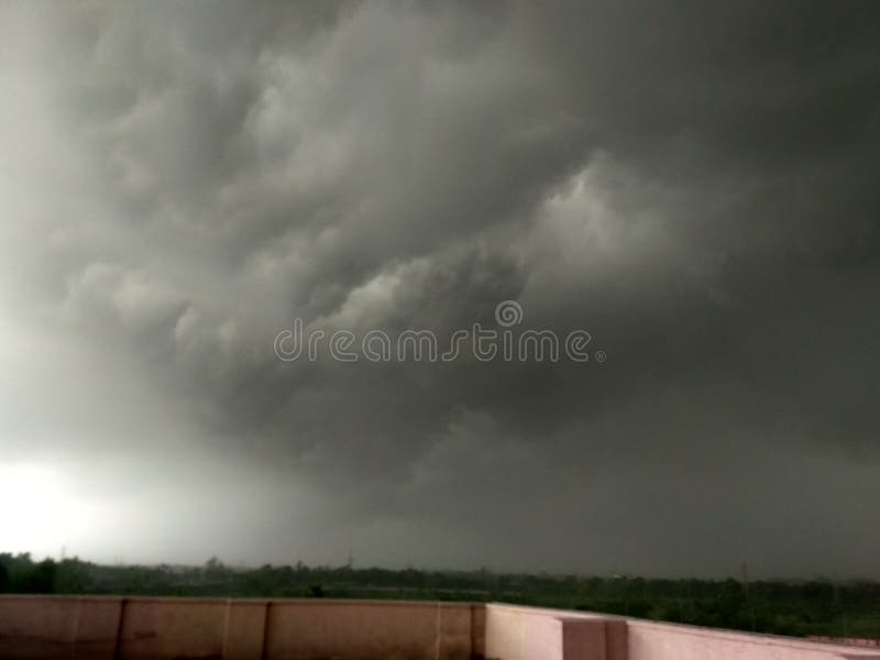 Screaming dark clouds stock photo. Image of thunderstorm - 120708652