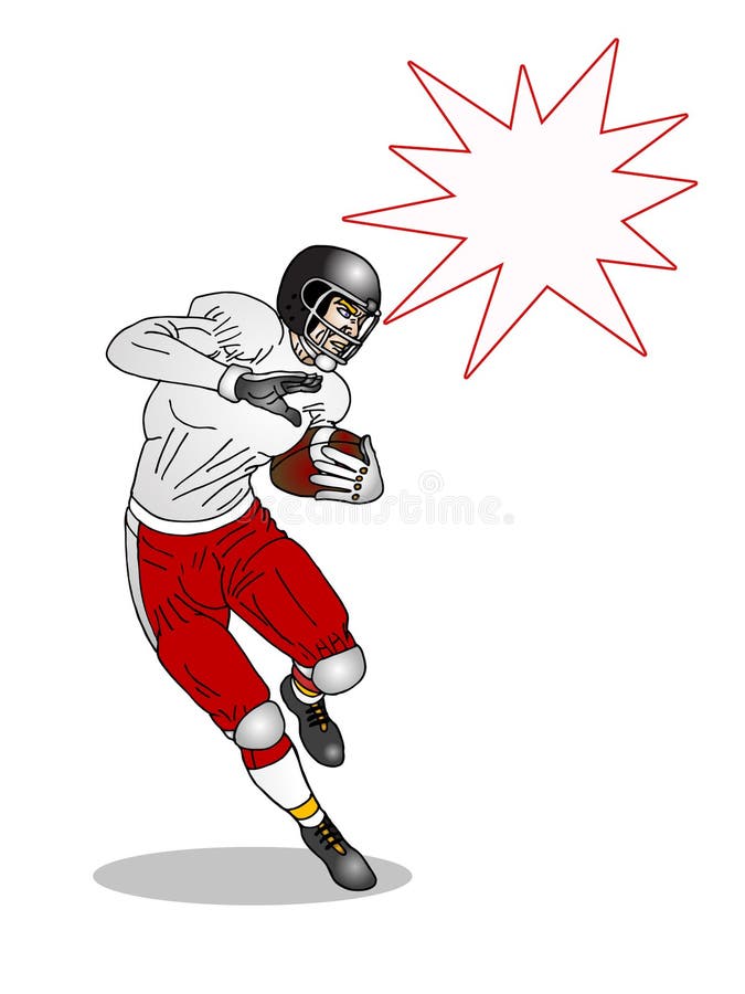 Screaming football player stock illustration. Illustration of kick ...