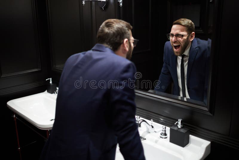 Man Screaming Mirror Stock Photos - Free & Royalty-Free Stock Photos ...