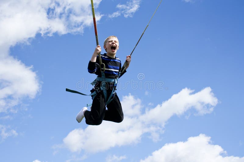 Screaming Jumping Boy stock photo. Image of child, sunlight - 34311610