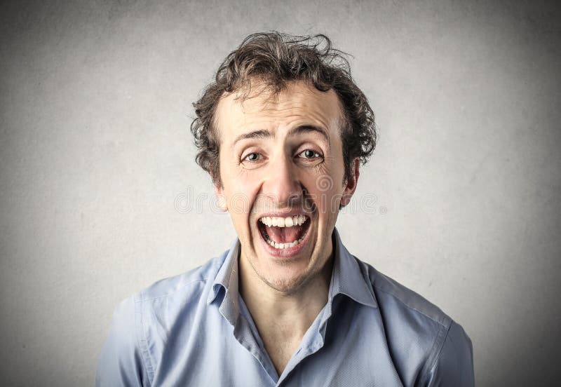 Screaming man stock image. Image of handsome, loud, scared - 46362687