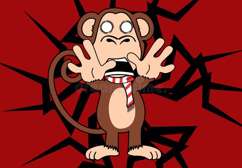 Screaming Monkey Cartoon