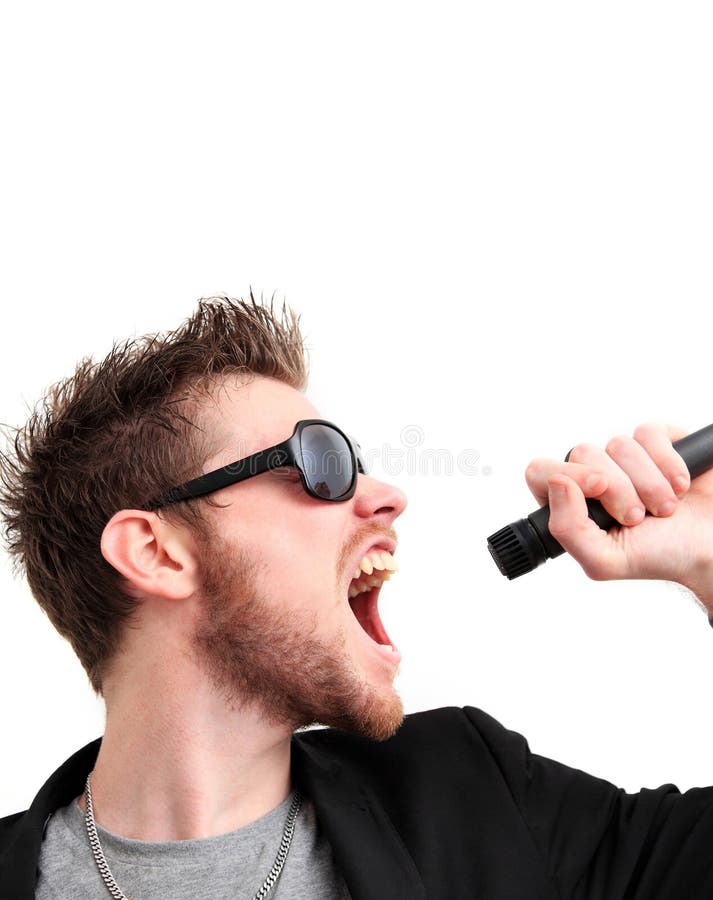 Singer stock image. Image of rock, glasses, american - 10408901