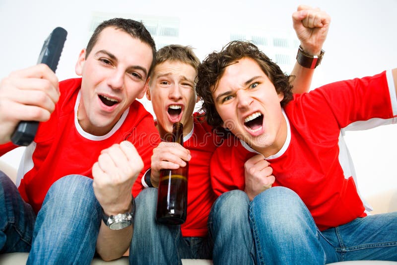 Screaming sport fan stock photo. Image of amuse, leisure - 6961796