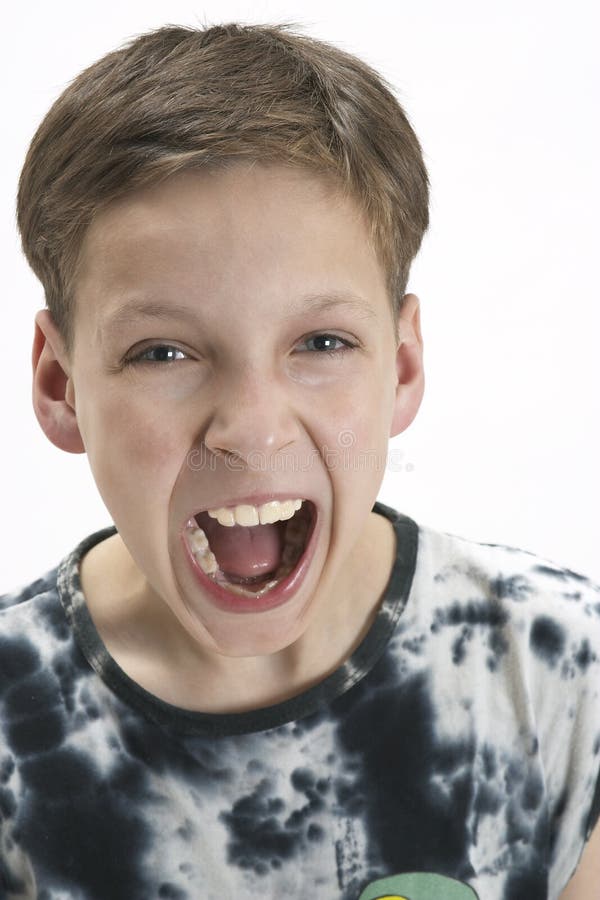 Screaming young boy stock image. Image of open, scream - 662359