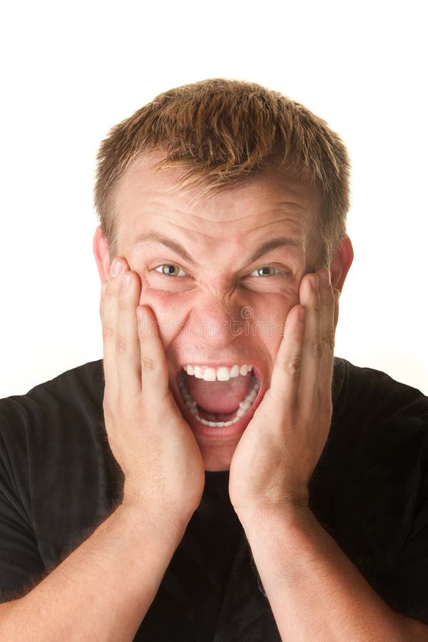 Screaming Black Woman stock image. Image of expression - 26130301