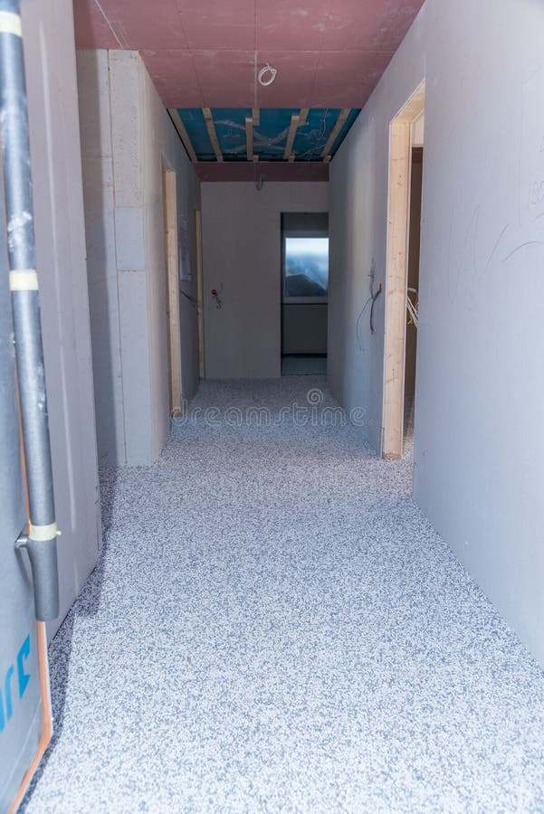 Screed Fill - Construction Site Leveling Fill Stock Image - Image of ...