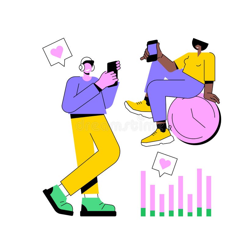 Screen Addiction Abstract Concept Vector Illustration Stock Vector ...