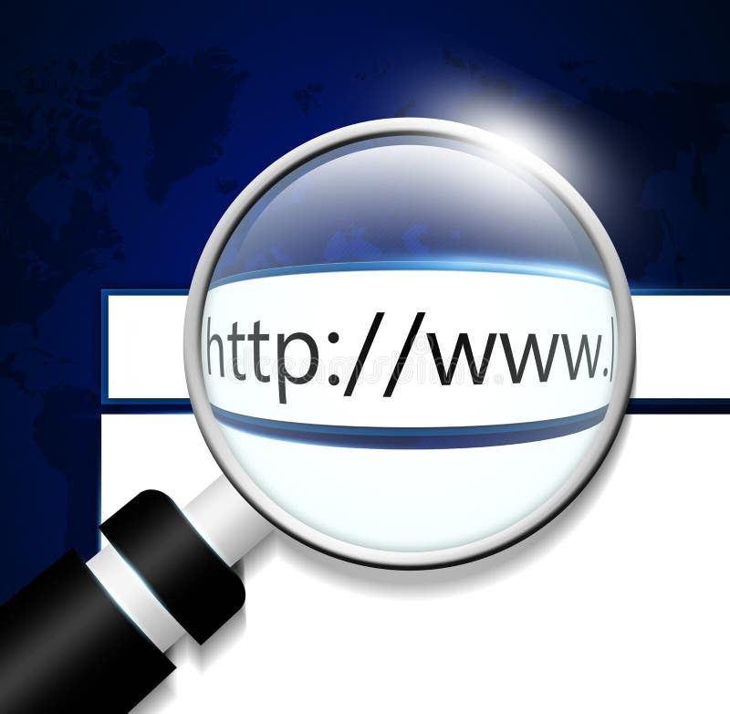 Screen with Adress Bar in Web Browser Stock Illustration - Illustration ...