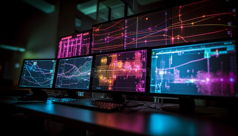 Screen with Alpha Screen Tv Screen Loop Stock Illustration ...