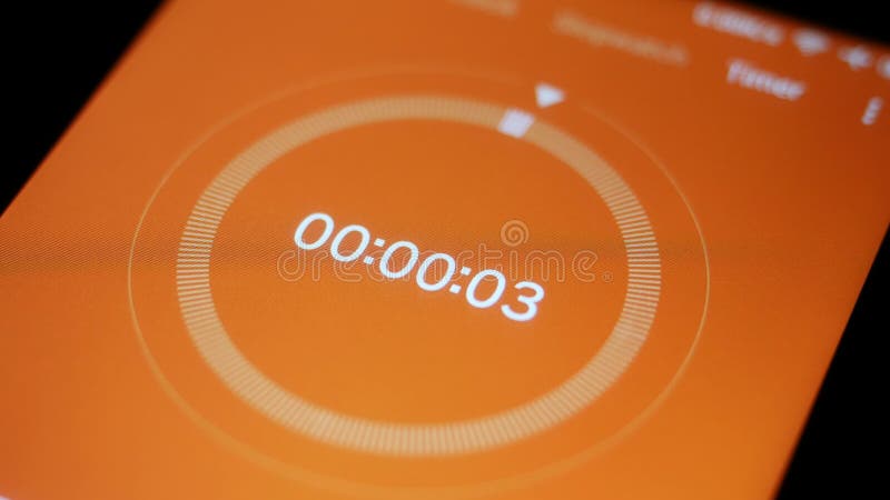 On the Screen is Animated Clock Countdown Timer with a Seconds Left ...
