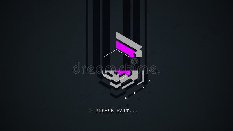 Retro Loading Screen on Vintage Computer Stock Footage - Video of ...