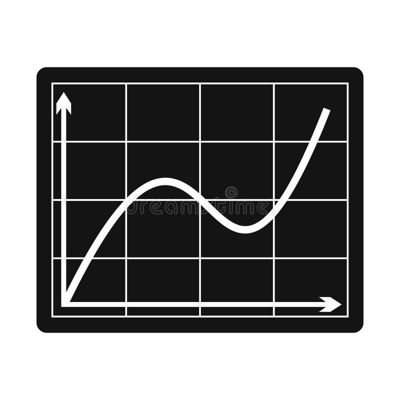 Screen Arrow Graph Board Icon Stock Illustration - Illustration of ...
