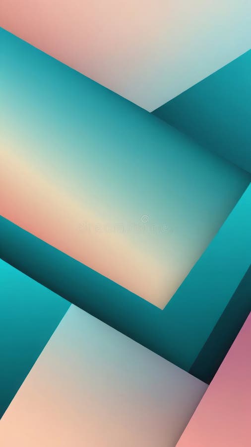 Screen Background from Asymmetrical Shapes and Teal Stock Image - Image ...