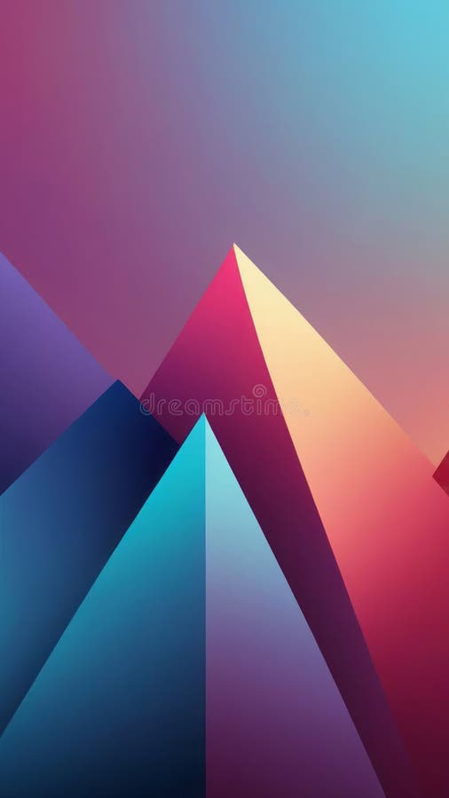 Screen Background from Pyramidal Shapes and Maroon Stock Photo - Image ...