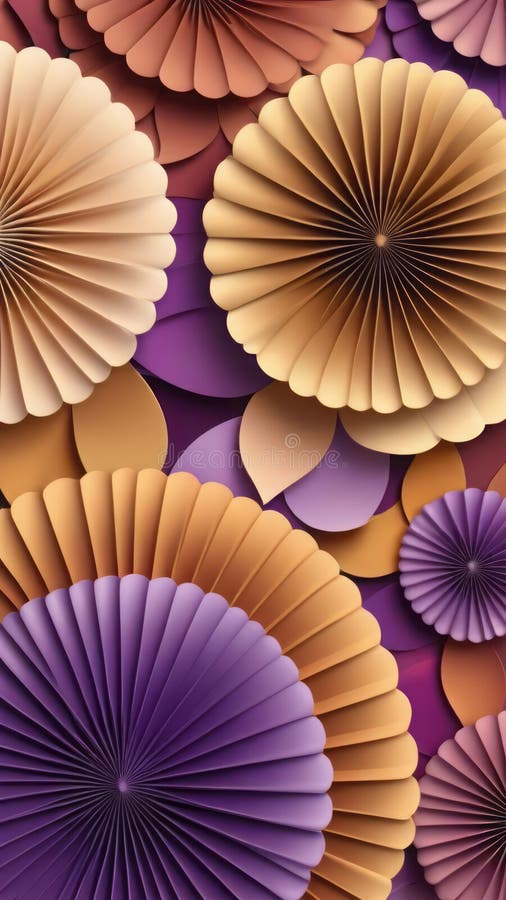 Screen Background from Rosette Shapes and Purple Stock Photo - Image of ...