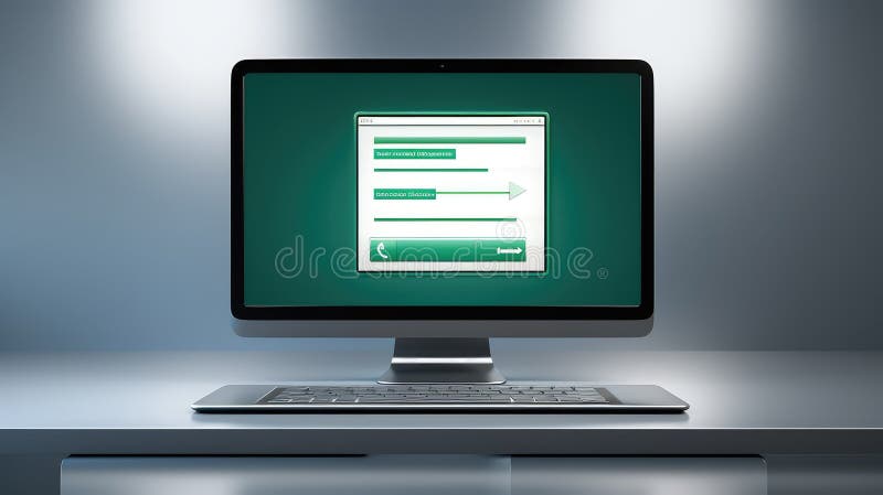 Screen box check mark stock illustration. Illustration of interactive ...