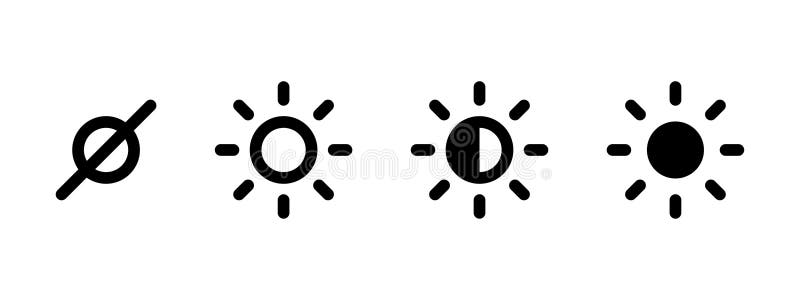 Screen Brightness Icon Vector Stock Illustrations – 938 Screen ...
