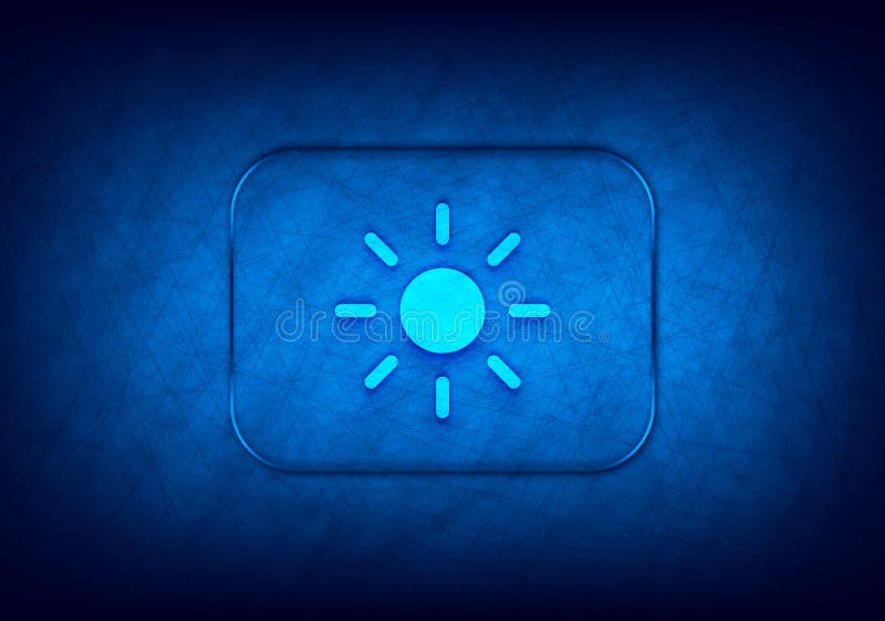 Screen Brightness Sun Icon Abstract Digital Design Blue Background ...