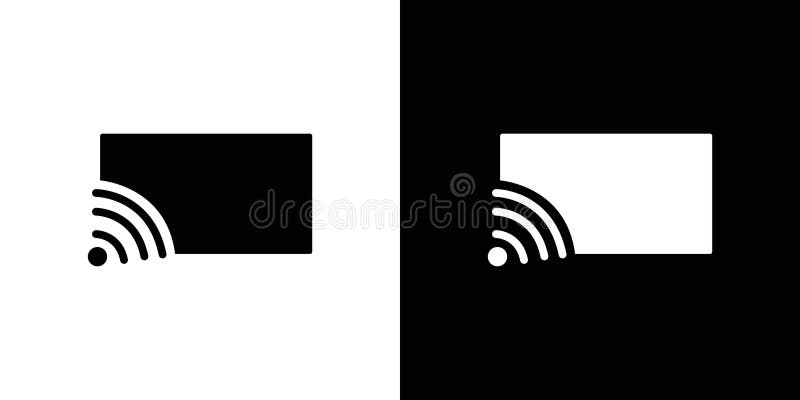 Screen Cast Icon Isolated Flat Vector in Outline Stock Vector ...