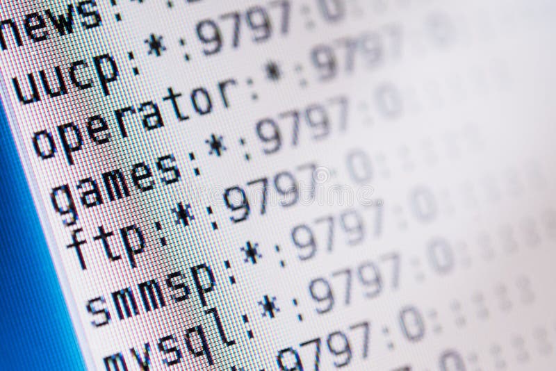 Screen with computer code stock photo. Image of software - 114713280