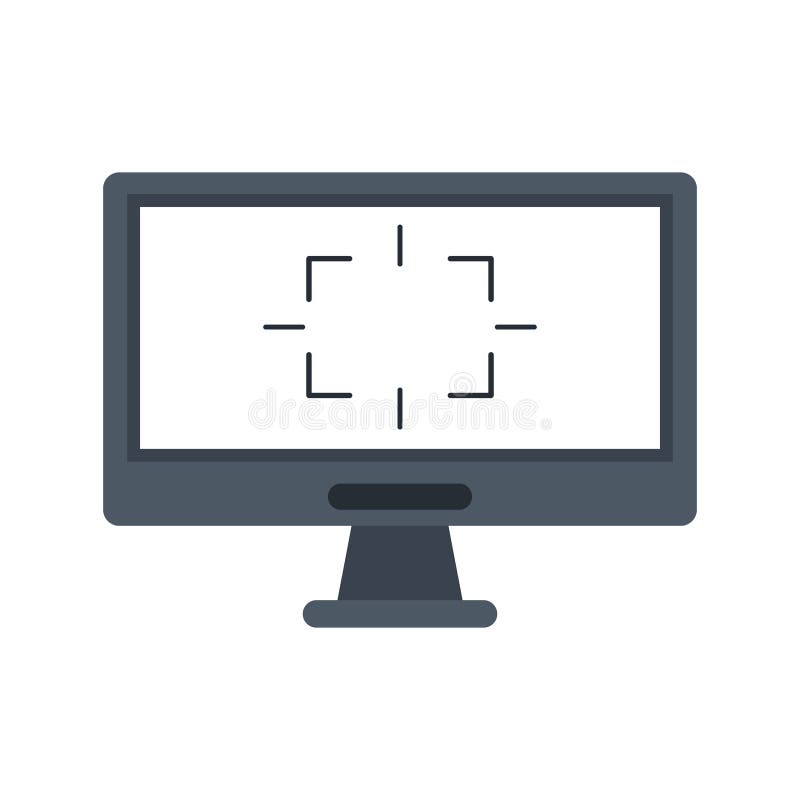 Screen Computer Tag Game Thin Line Stock Vector - Illustration of ...