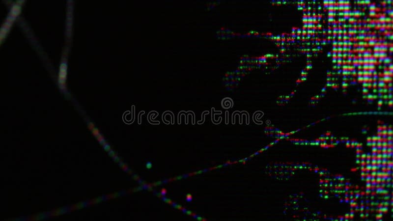 Screen Damage Noise Artifacts Black Blur Screen Stock Footage - Video ...