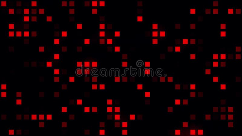 Red Digital Squares with Warp Distortion VJ Loop Background Stock ...