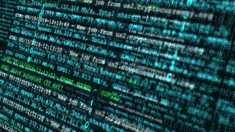 Numbers Code Transform To Digital Brain Along with Brainwave and Hexagon Digital Background ...