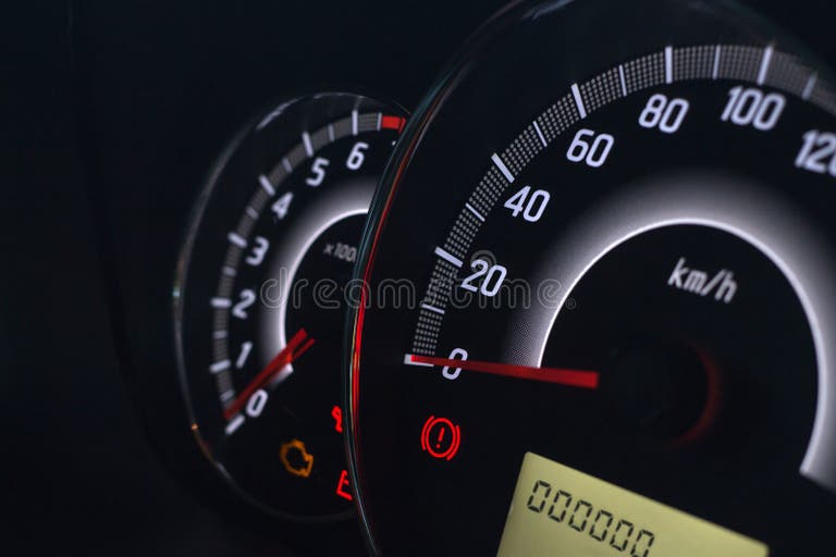 Screen Display of Car Status Warning Light on Dashboard Panel Symbols ...
