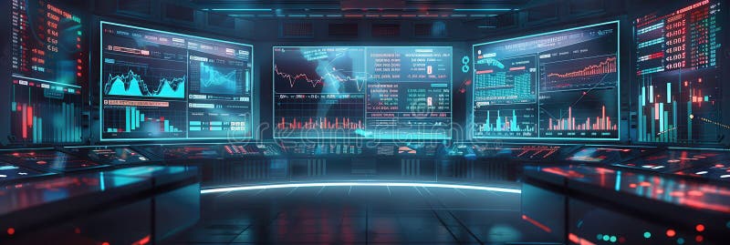 The Screen Displays Real-time Data of Multiple Cryptocurrencies ...