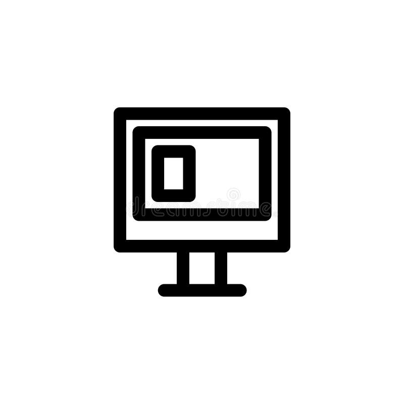 Screen Dock Icon stock vector. Illustration of iconn - 181595471