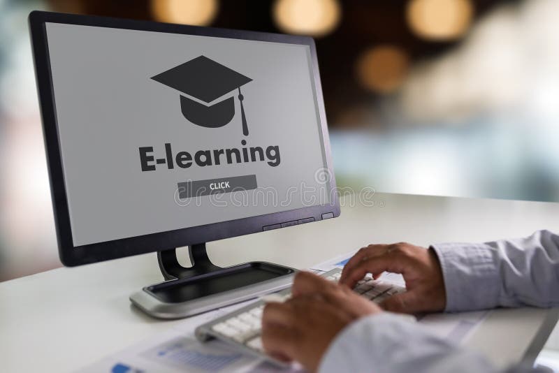 E-learning Internet Network Education Concept, Stock Image - Image of ...