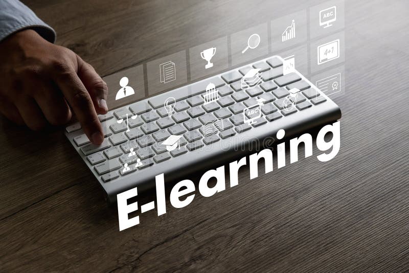 E-learning Internet Network Education Concept, Stock Image - Image of ...