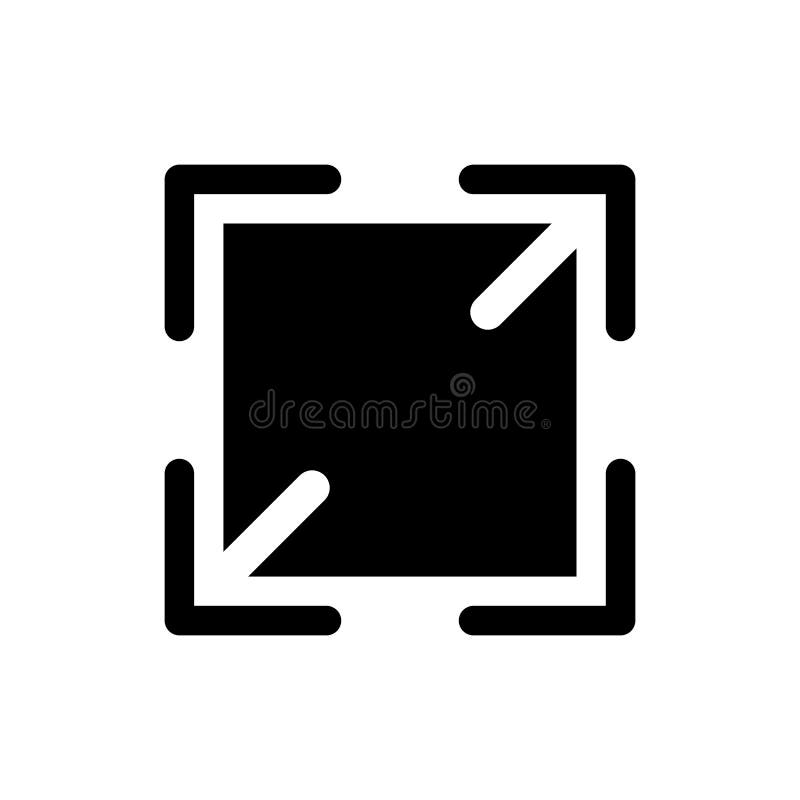 Screen Enlarging Black Glyph Ui Icon Stock Vector - Illustration of ... Screen Enlarging Black Glyph Ui Icon Stock Vector - Illustration of ...