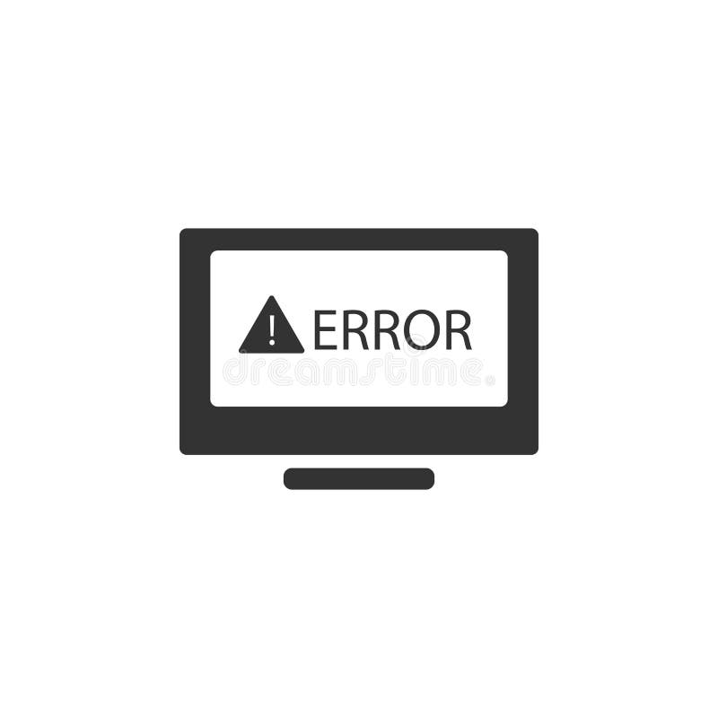 Screen on the Error Icon. Element of Internet Security Icon for Mobile ...