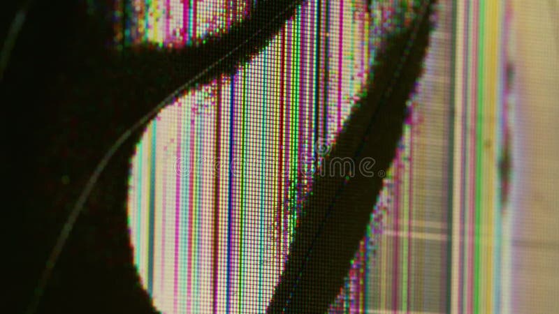 VHS Noise Broken Texture Screen Black Ink Flow Stock Footage - Video of ...