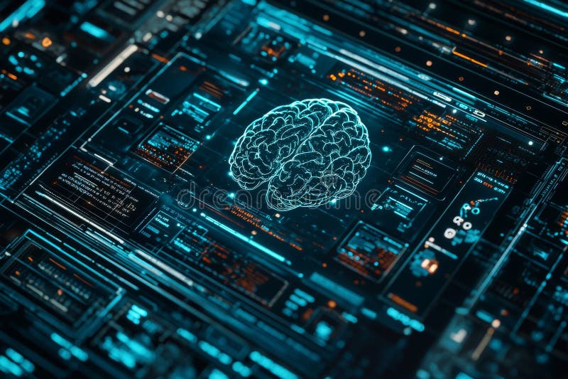 The Screen Features a Sci-fi Design with an AI Chatbot Interface ...