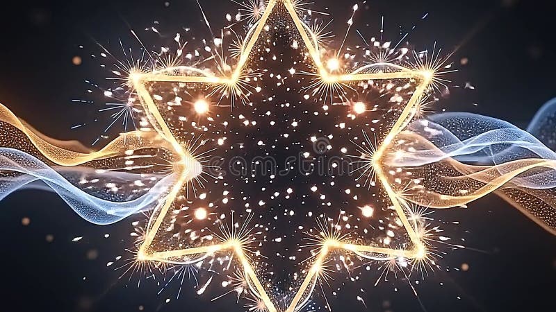 The Screen Fills with Motion As a Starburst Rich Sparkle Frame ...